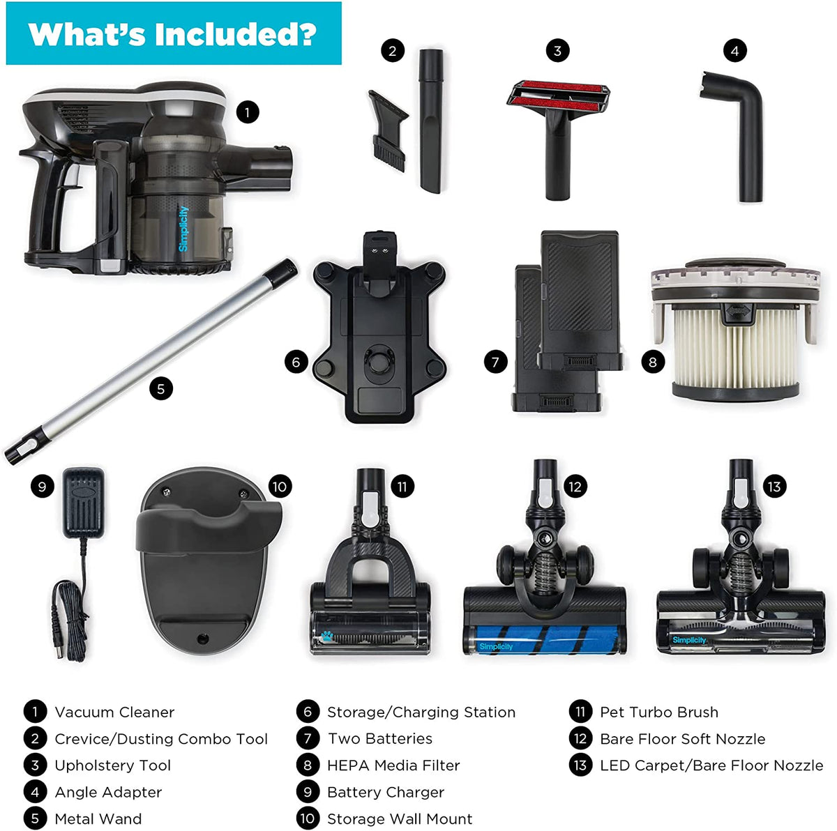 Simplicity S65 Premium Stick Vacuum Cordless Rechargeable – North Shore ...